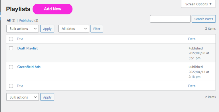 Using the Playlists Menu – Locol Knowledge Base